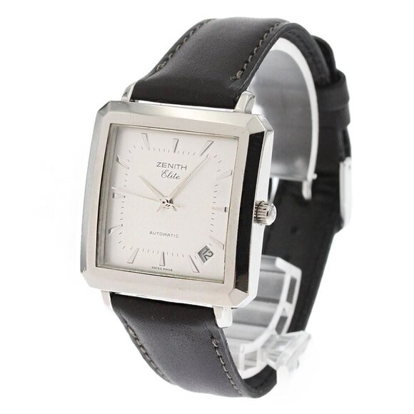 Zenth | Accessories | Zenith Elite 900100670 Square Date Black Dial ...
